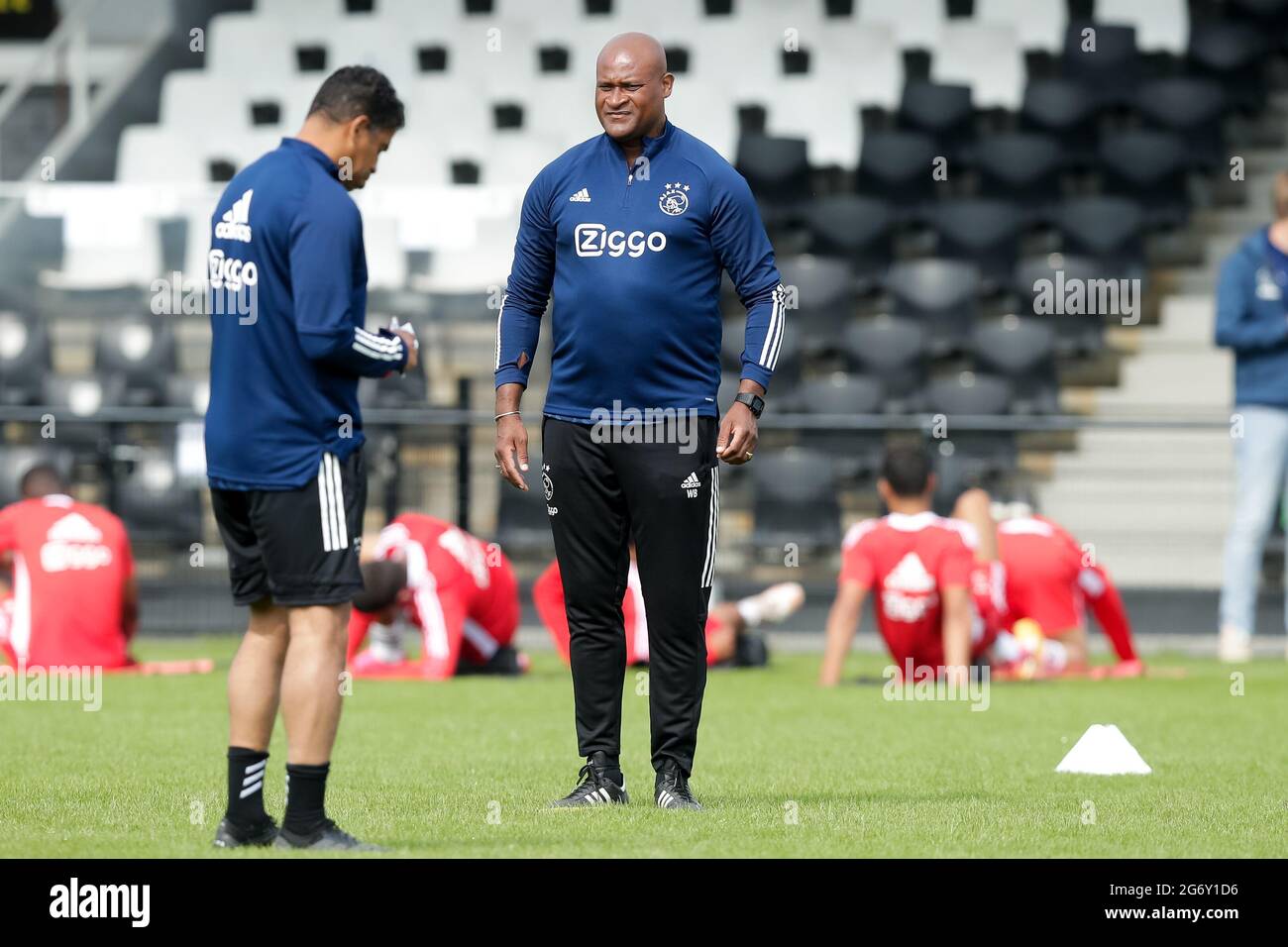OLDENZAAL, NETHERLANDS - JULY 9: assistant coach Winston Bogarde of ...