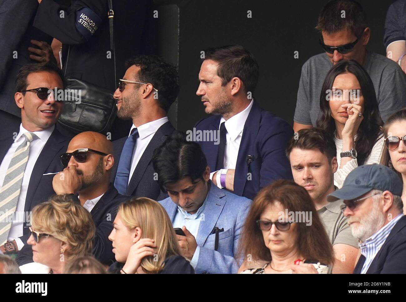 Formula One driver Daniel Ricciardo, former Chelsea player Frank ...