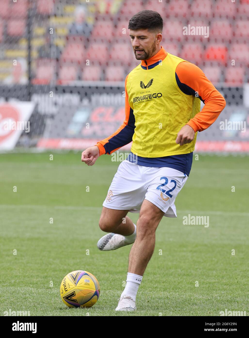 Rangers' Jordan Jones before the pre-season match at Firhill Stadium ...
