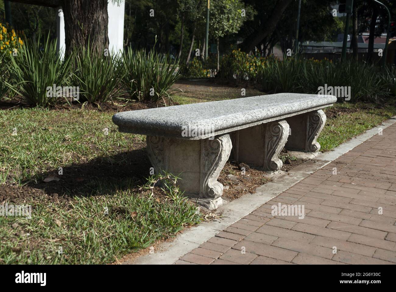 Street Bench Concrete