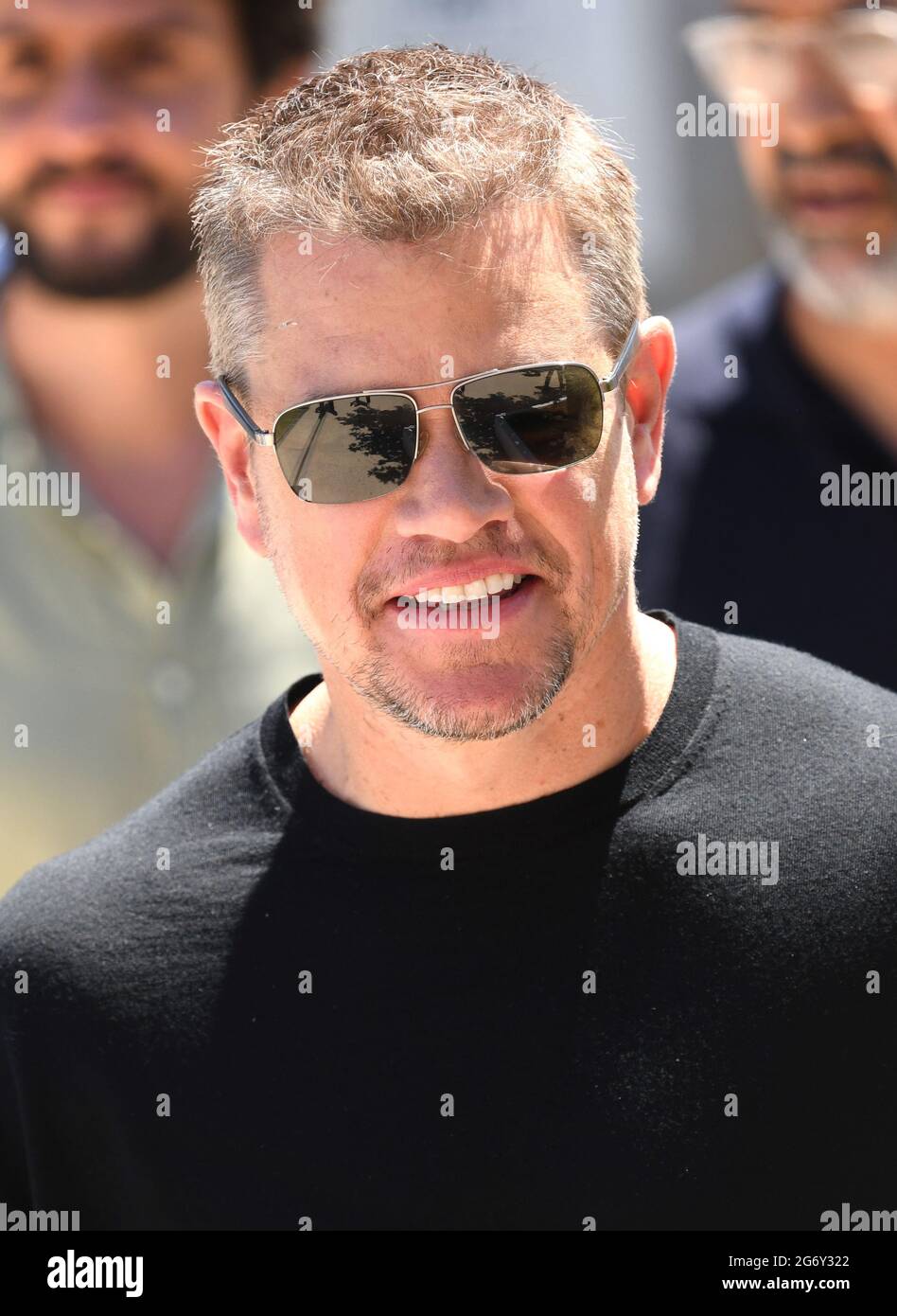 Cannes, France, 9 July 2021 Matt Damon at the photocall for Stillwater ...
