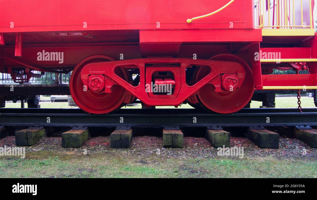 Close up of train wheels hi-res stock photography and images - Alamy