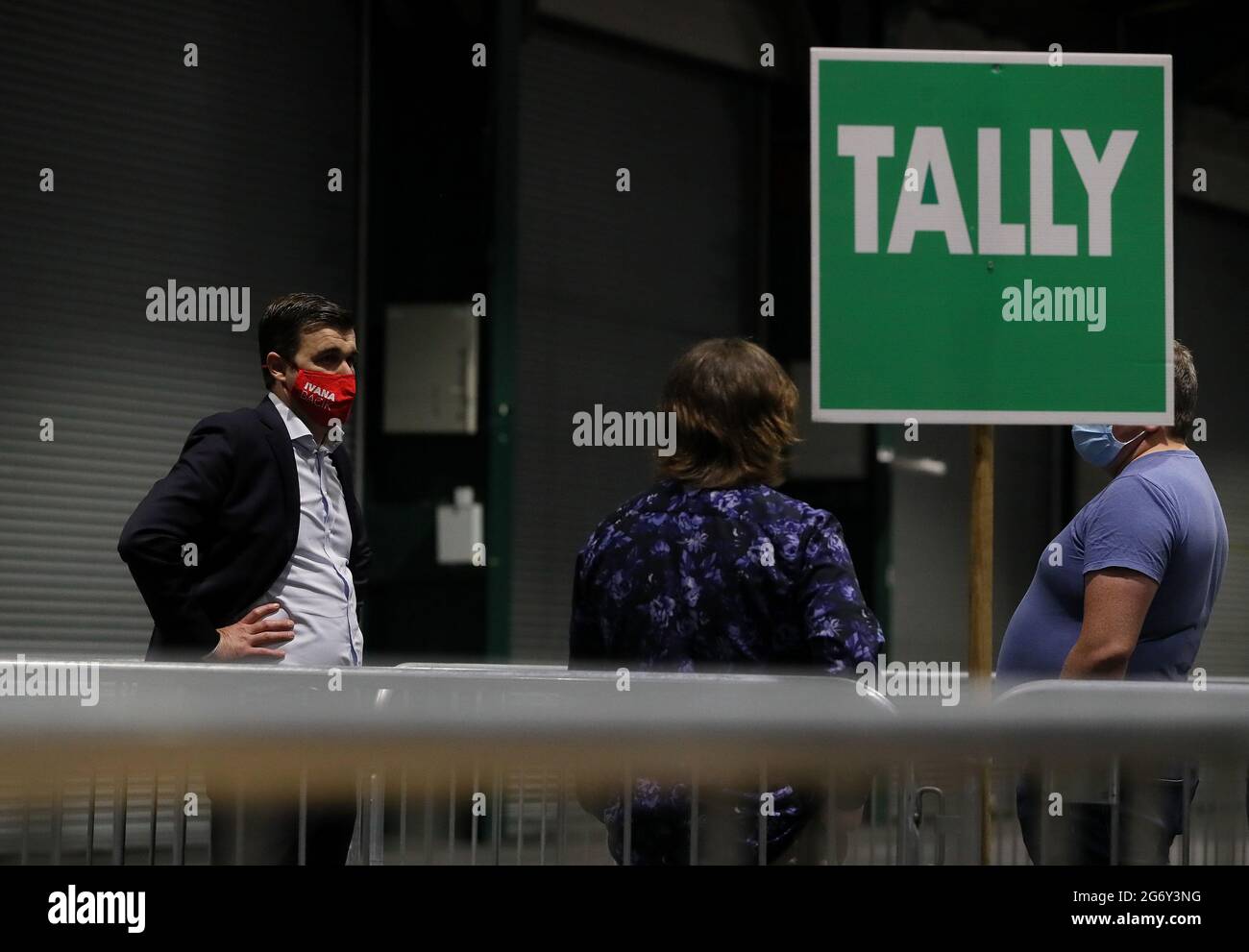 Labour TD and Director of Elections Duncan Smith at the count centre ...