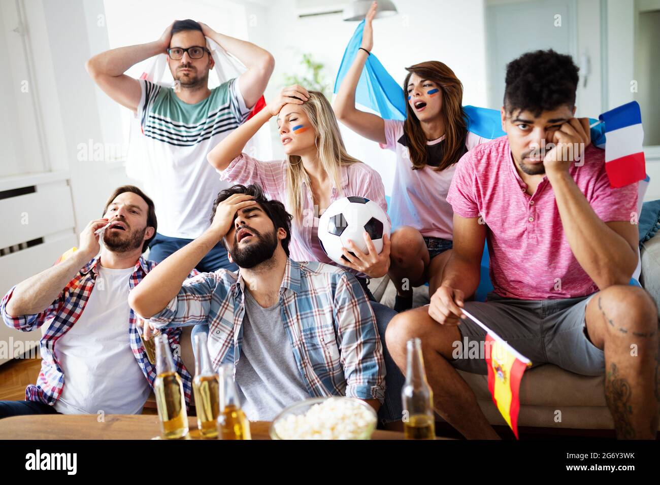 Shocked upset football fan hi-res stock photography and images - Alamy