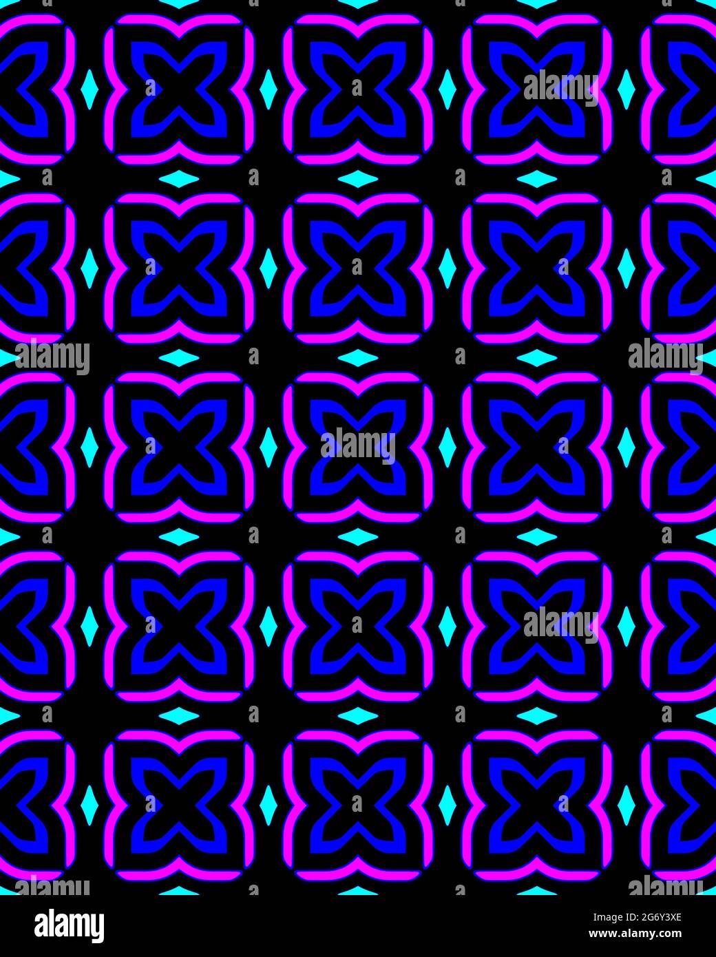 Flower pattern seamless blue hi-res stock photography and images - Alamy