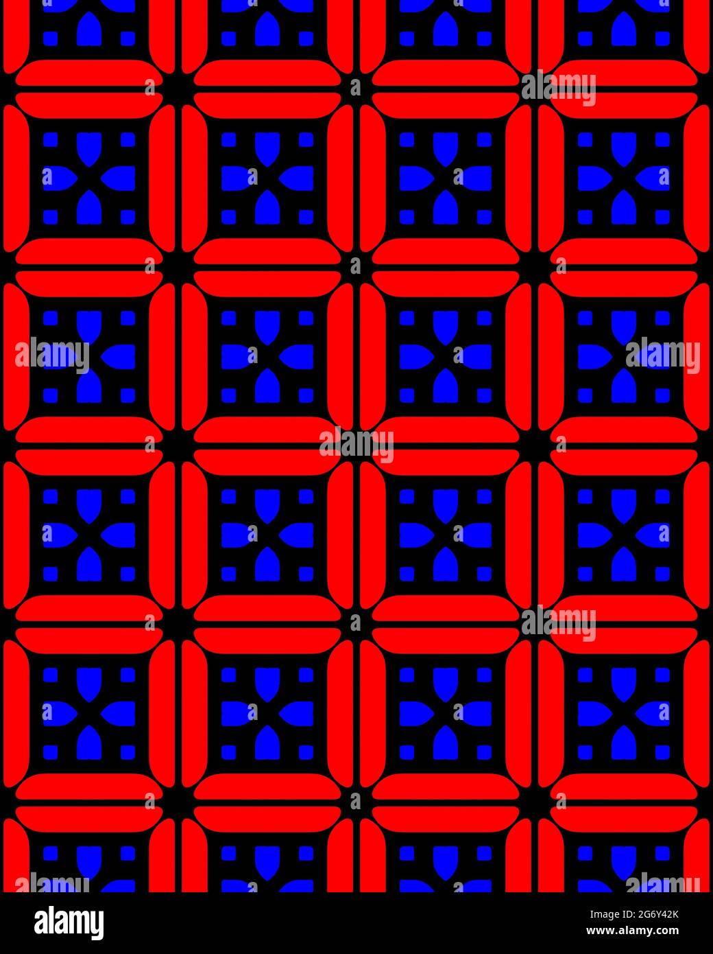 Seamless red and blue pattern of black lines - perfect for wallpapers ...