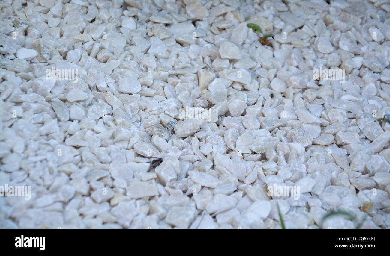 fine white rubble on the ground Stock Photo - Alamy