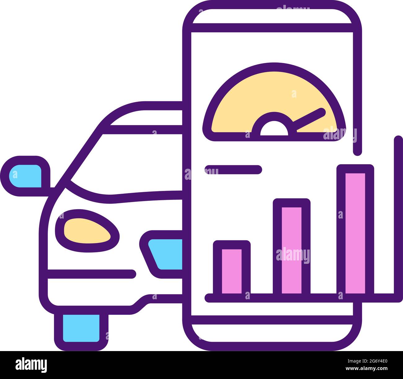 Smart computer system RGB color icon Stock Vector Image & Art - Alamy