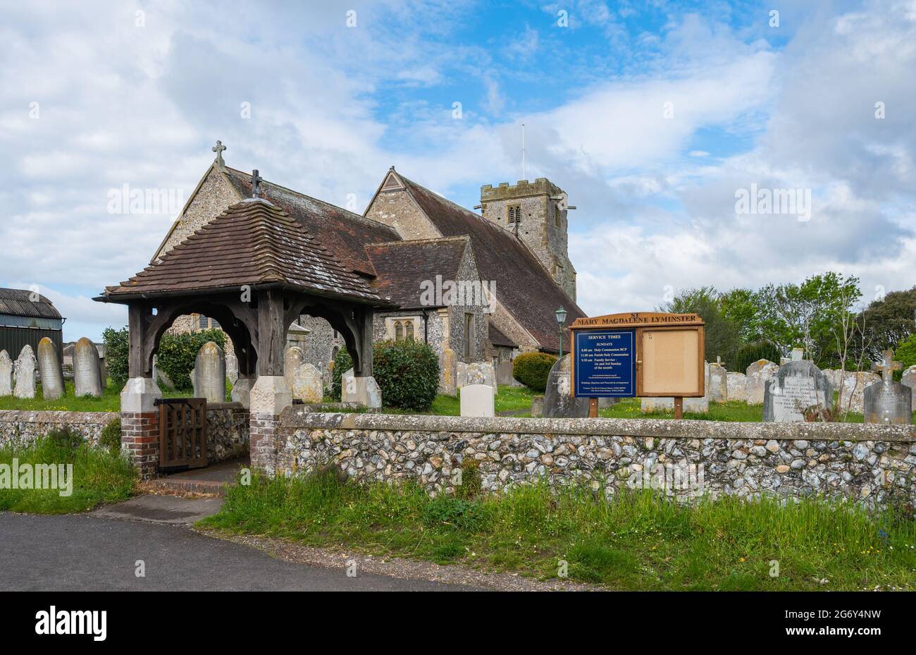 St Mary Magdalene Church, a historic Saxon church in Lyminster, West ...