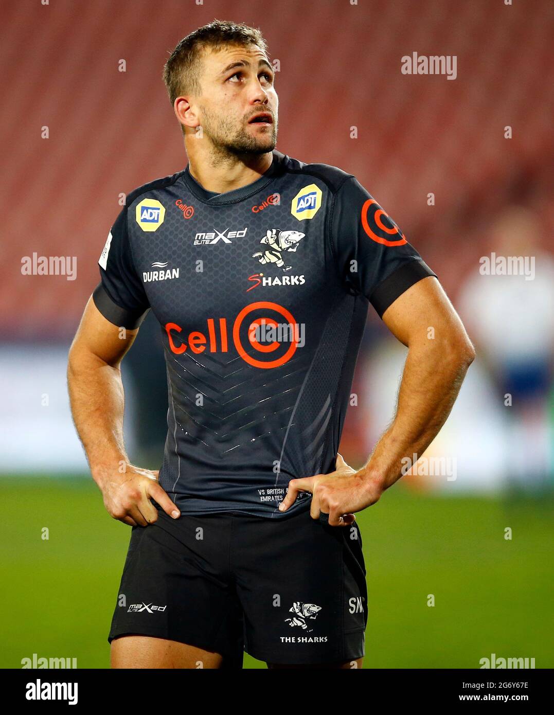 Jeremy Ward of the Cell C Sharks during the Castle Lager Lions Series ...