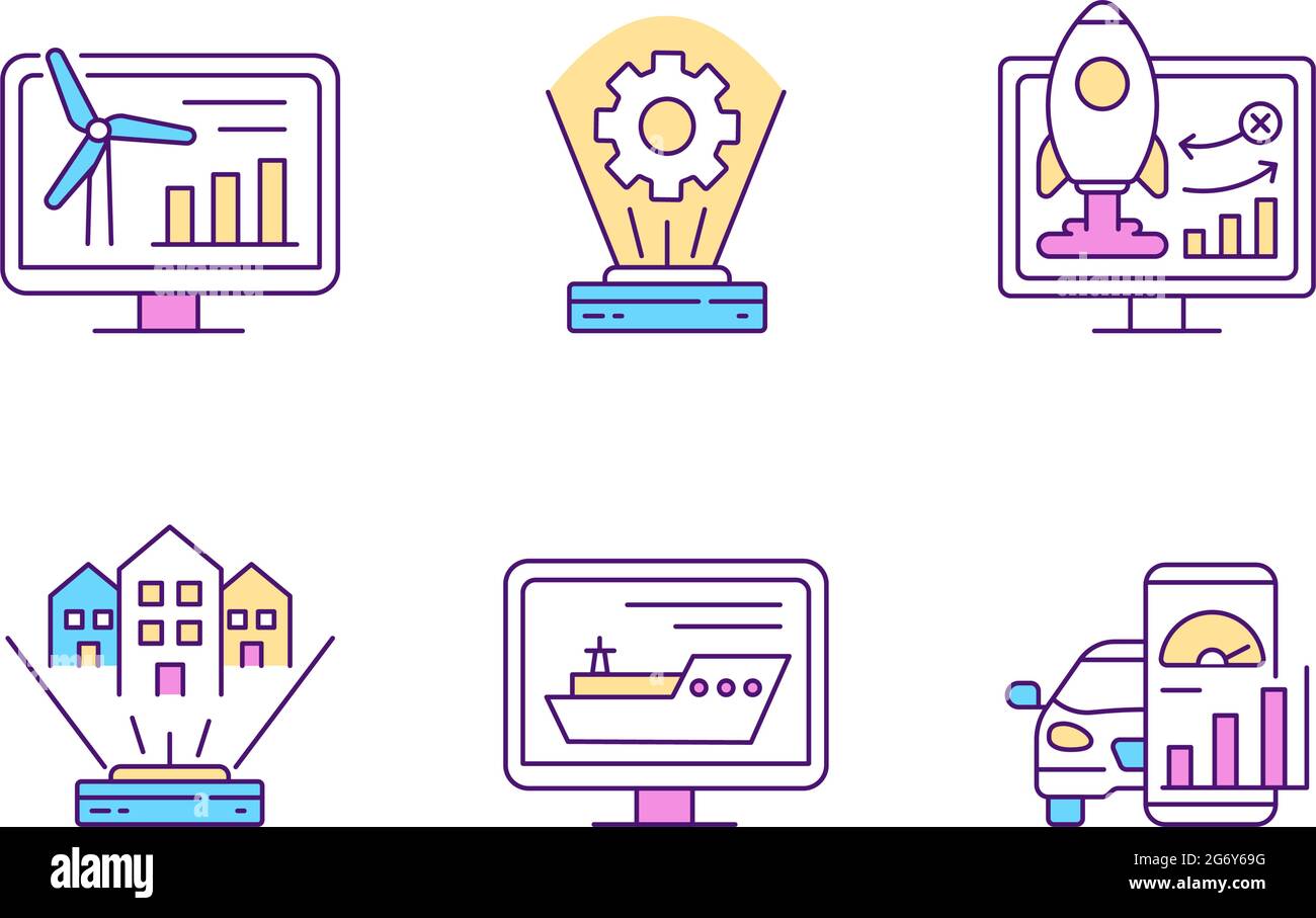 Digital twin machine Cut Out Stock Images & Pictures - Alamy