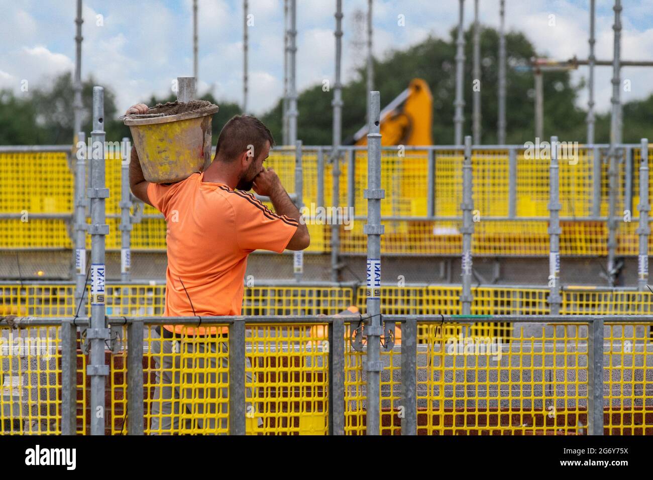 Stages of construction; Farington Mews large housing development Matrix ...