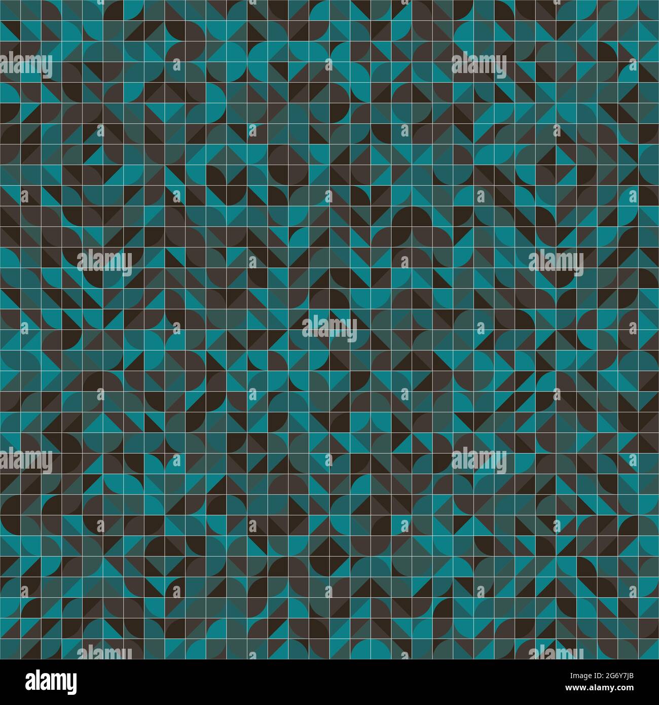 Abstract Geometrical generative computational art illustration Stock ...