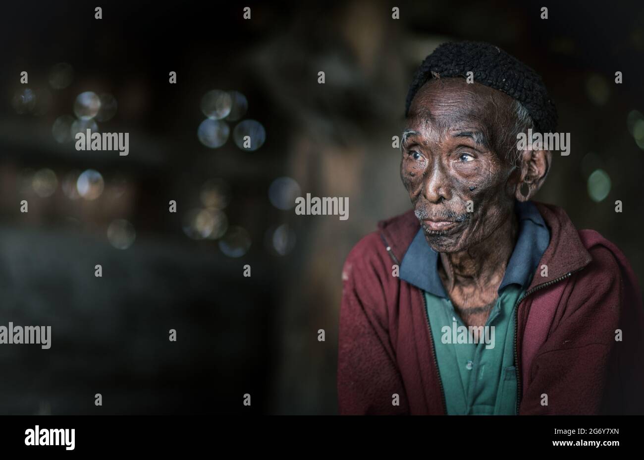 A portrait of a Konyak tribesman. DONEGAL, IRELAND: REMARKABLE ...