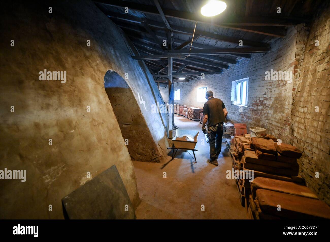 08 July 2021, Brandenburg, Werder (Havel): Dirk Thomas works in the ...