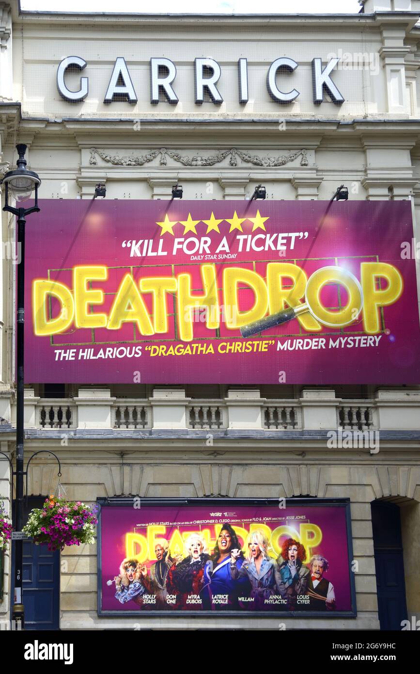 London, England, UK. 'Deathdrop' at the Garrick Theatre, July 2021 ...