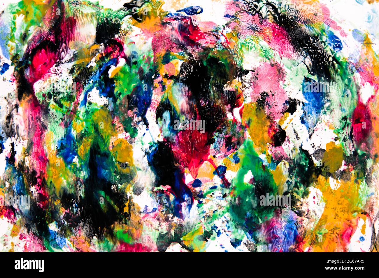 Colorful abstract splash of oil painting background Stock Photo - Alamy