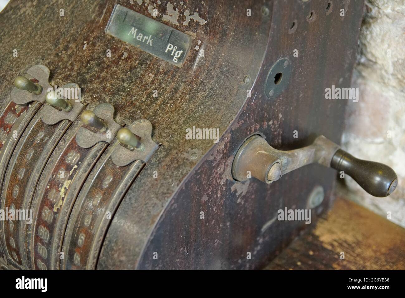 Closeup shot of an old rusty machine Stock Photo - Alamy
