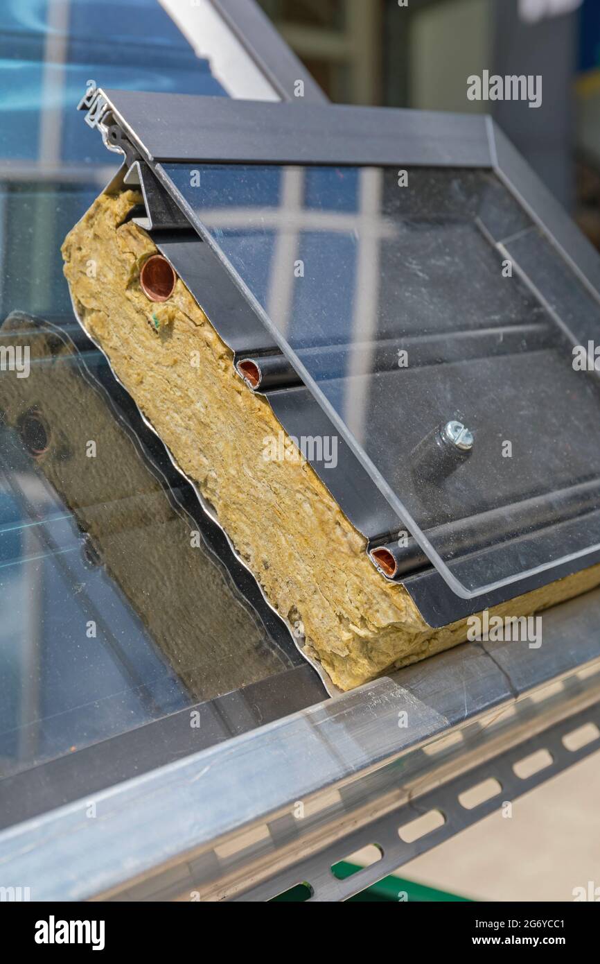 Thick Insulated Building Sandwich Roof Top Panels Stock Photo - Alamy