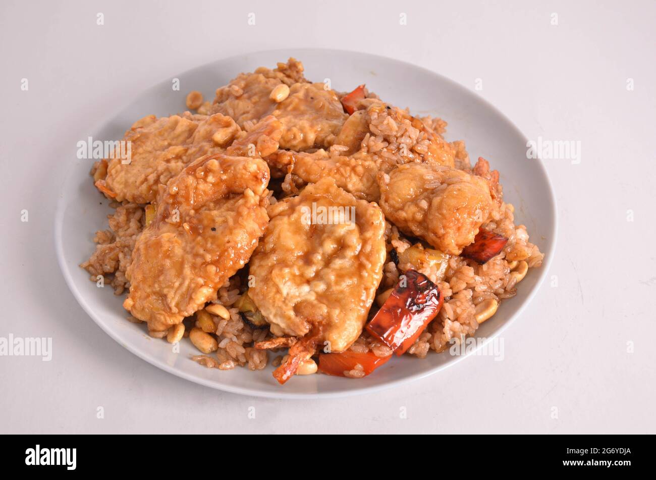 Pineapple Shrimp Japonese Fast Food Stock Photo - Alamy