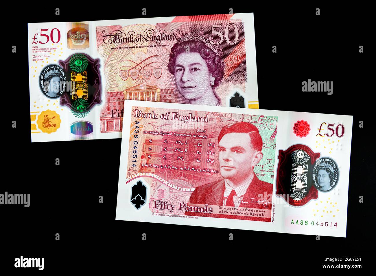 New fifty pound note polymer hi-res stock photography and images - Alamy