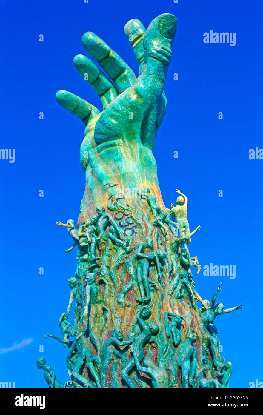 Miami, Holocaust Memorial, The Sculpture of Love and Anguish Stock ...