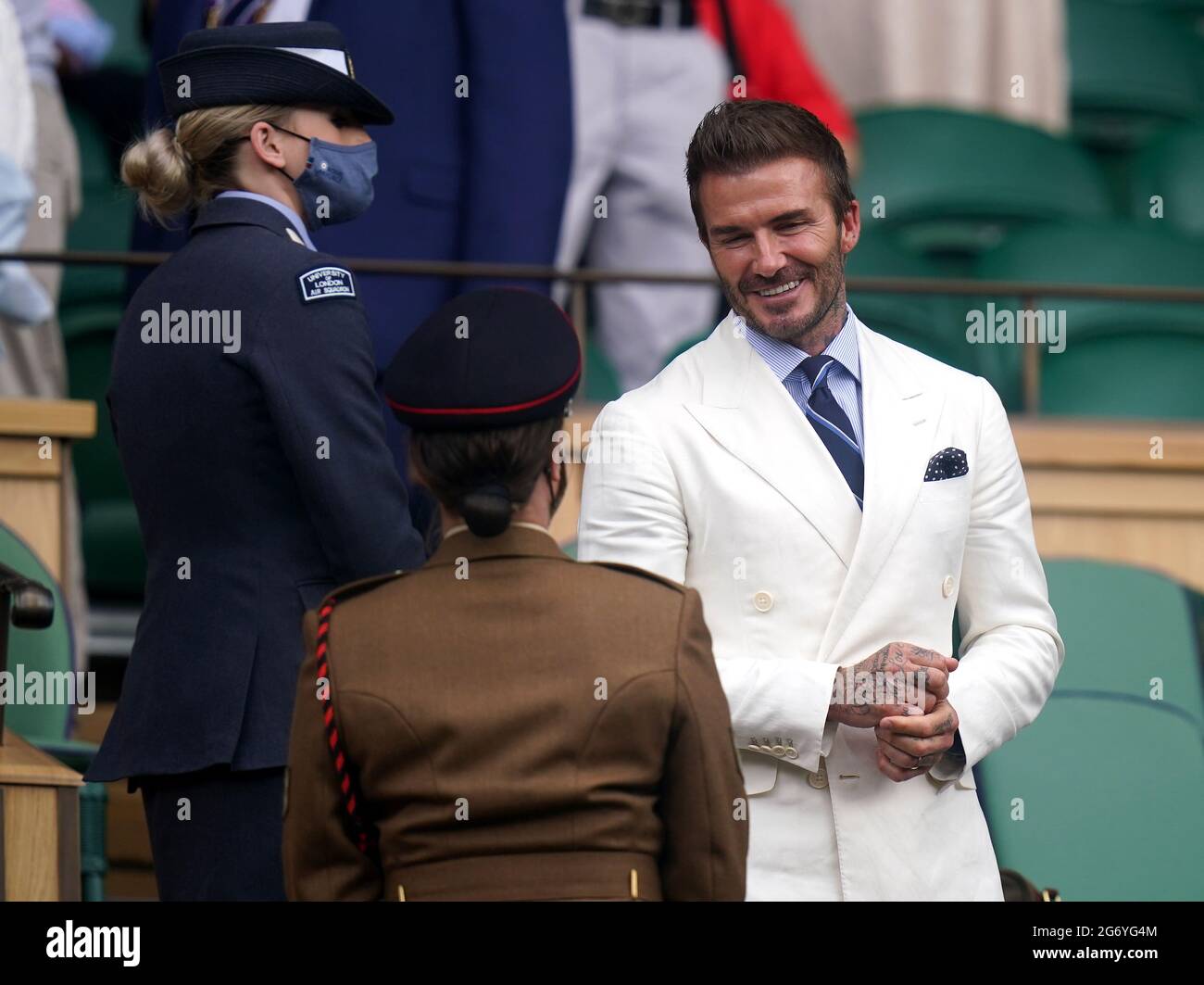 David beckham in royal box on centre court hi-res stock photography and ...