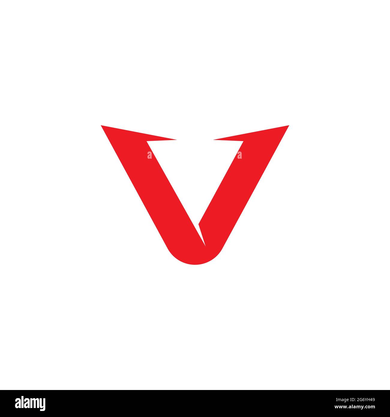 V Letter Logo Template vector icon illustration Stock Vector Image ...