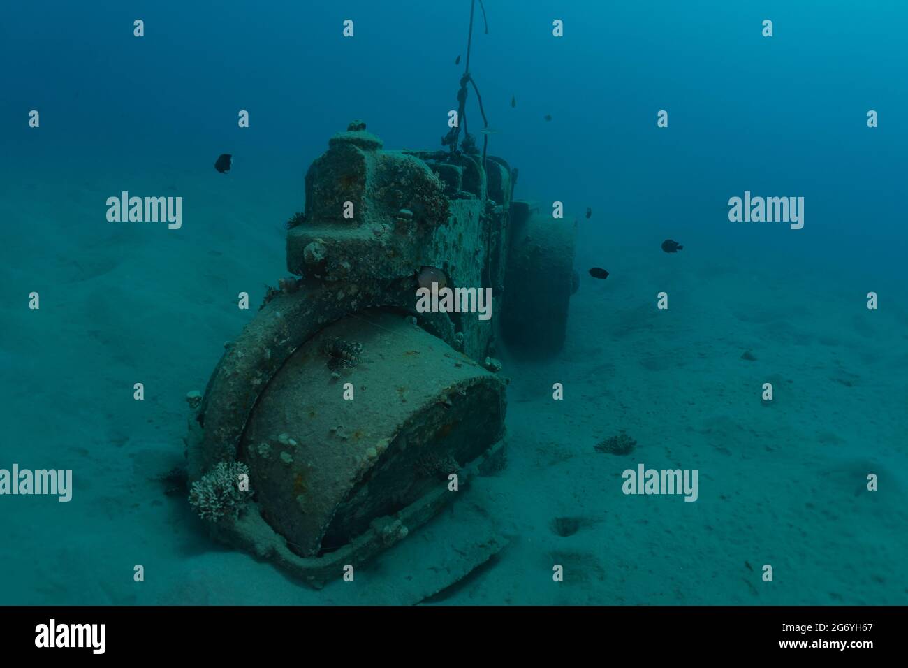 Sea pollution in metals and other garbage in the Red Sea Stock Photo ...