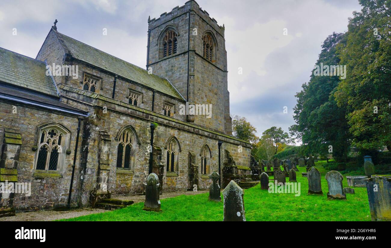 St Wilfrid's Church, Burnsall, Yorkshire Dales, England, UK Stock Photo ...