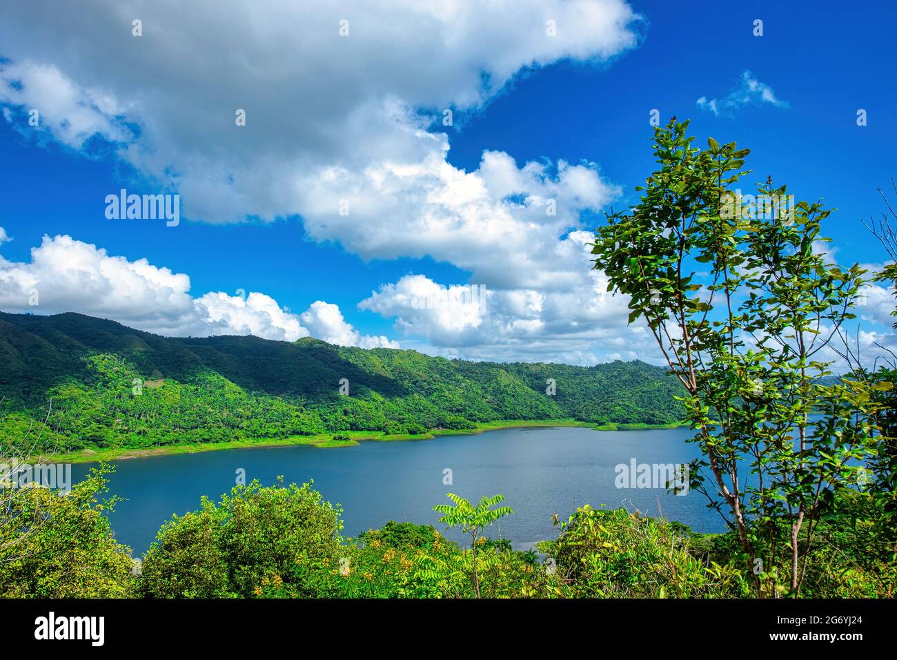 Hanabanilla dam or lake landscape, Villa Clara, Cuba Stock Photo - Alamy