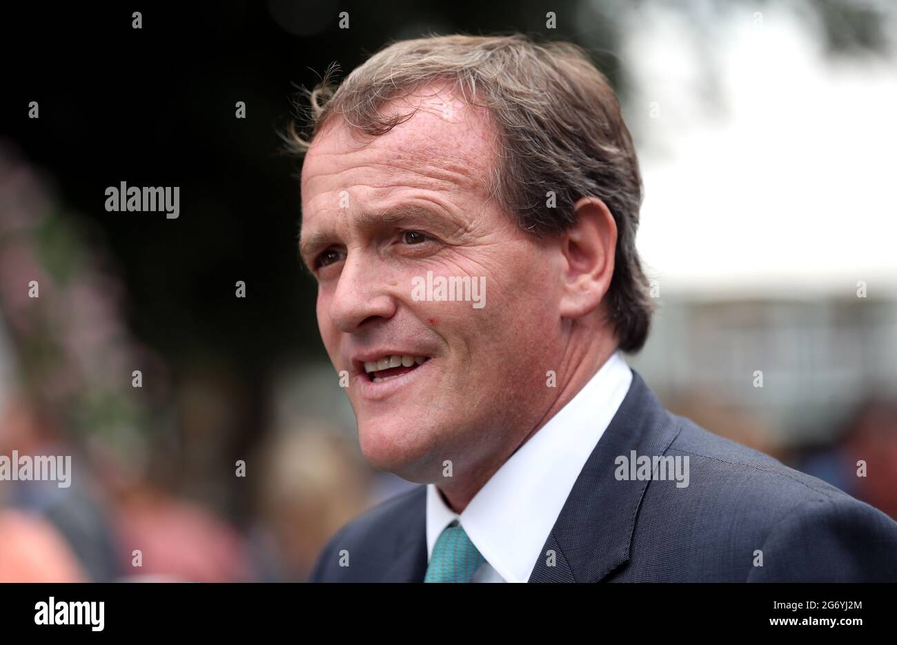 Trainer Richard Hannon during Gentlemen's Day of the 2021 Moet and ...