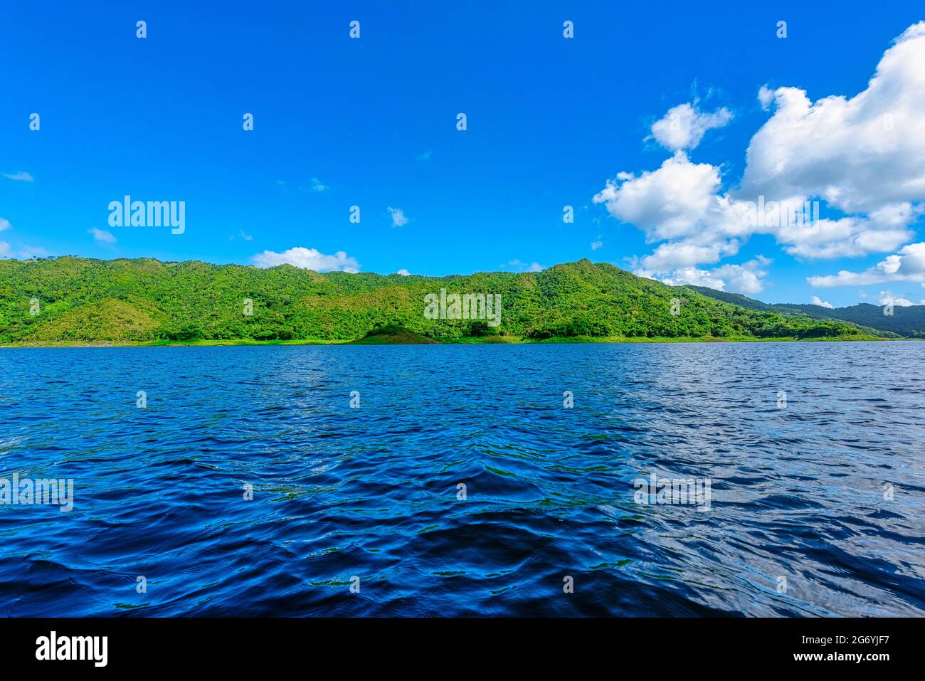 Hanabanilla dam or lake landscape, Villa Clara, Cuba Stock Photo - Alamy