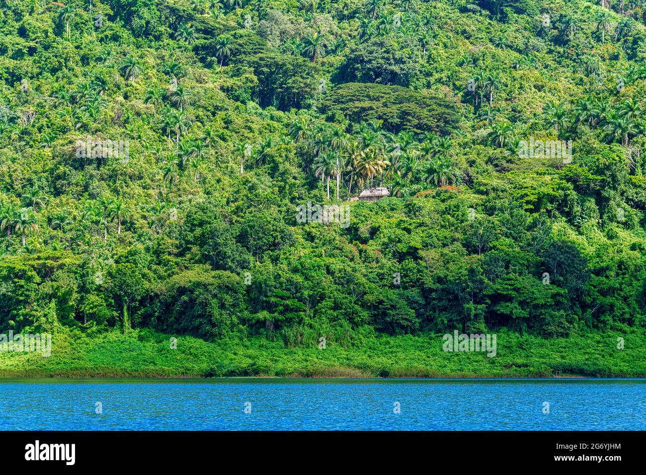 Hanabanilla dam or lake landscape, Villa Clara, Cuba Stock Photo - Alamy