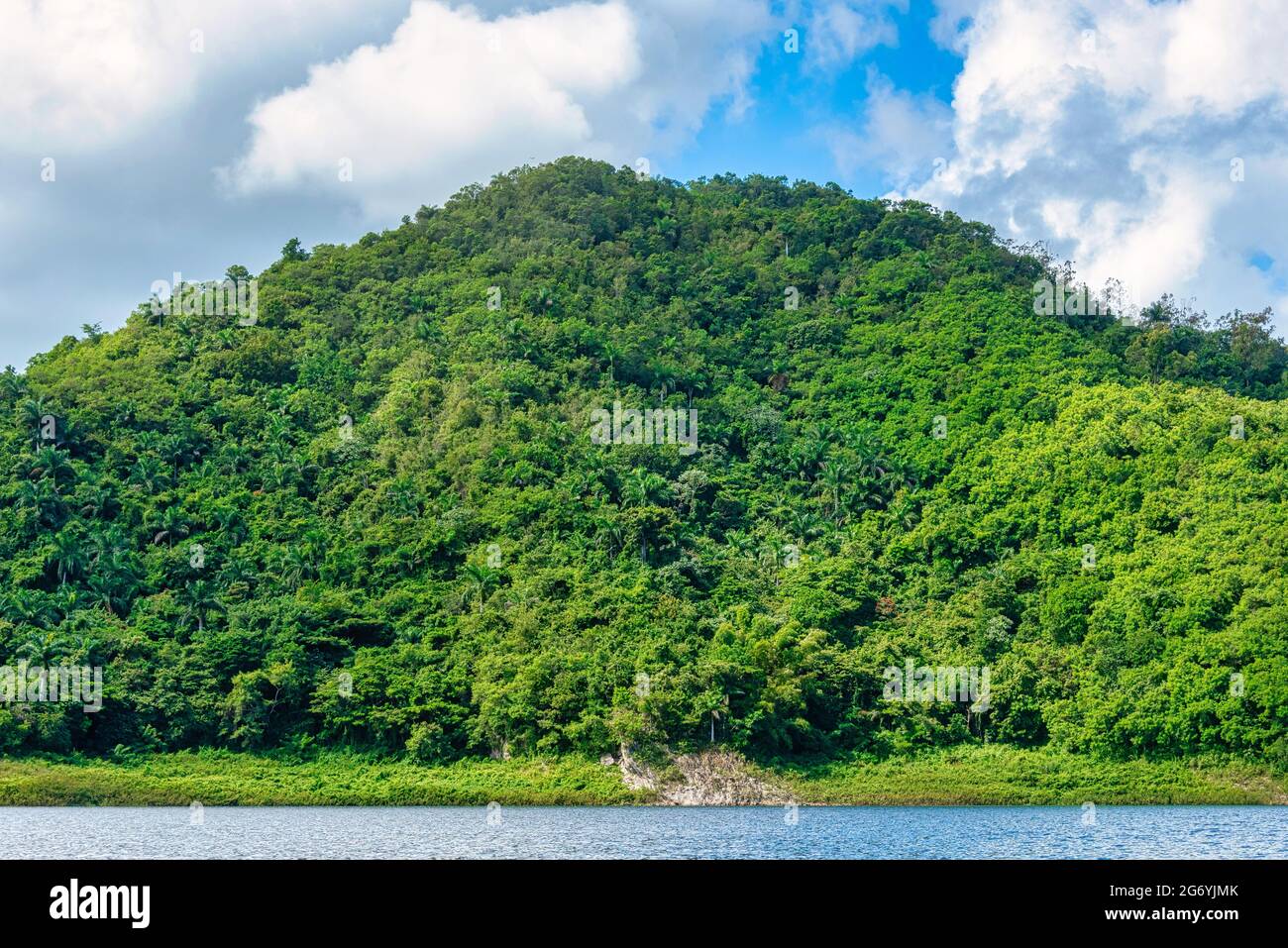 Hanabanilla dam or lake landscape, Villa Clara, Cuba Stock Photo - Alamy