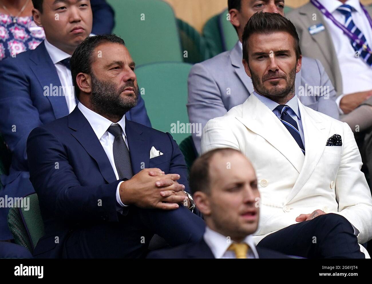 David Beckham (right) and Inter Miami CF president David Grutman in the ...