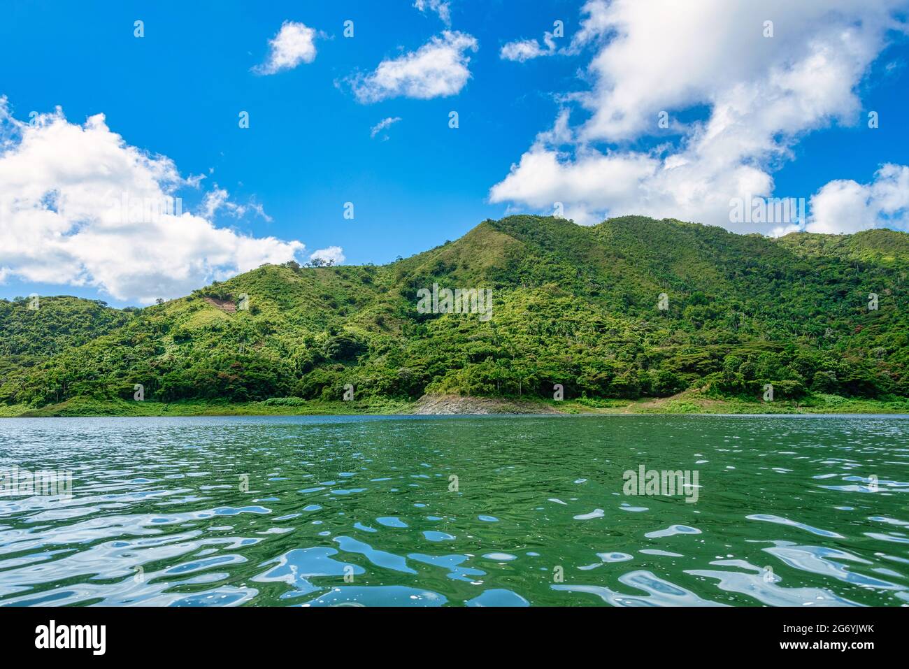 Hanabanilla dam or lake landscape, Villa Clara, Cuba Stock Photo - Alamy