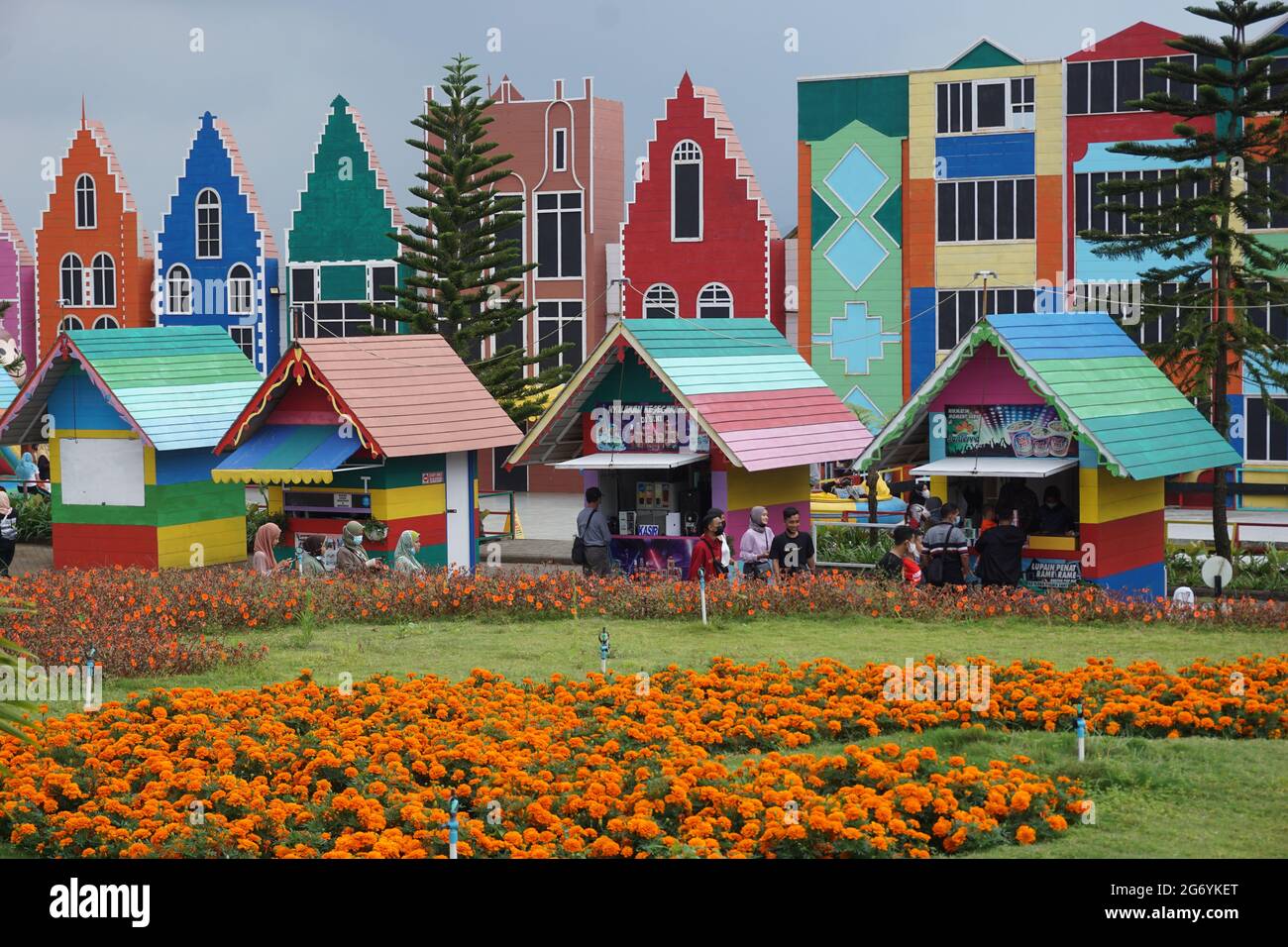 Malang, East Java, Indonesia - 10th May 2021: The good view Flora San ...
