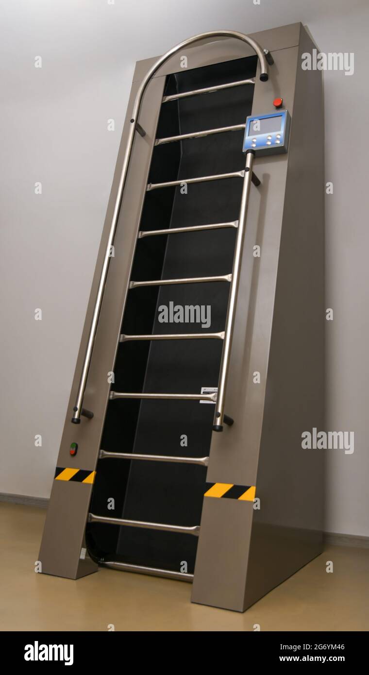 Automatic ladder simulator for training firefighters Stock Photo - Alamy