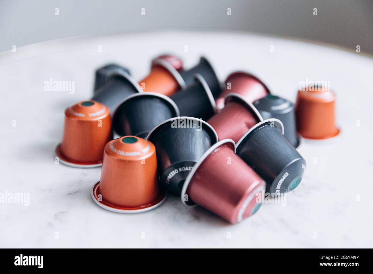 Colorful capsule hi-res stock photography and images - Alamy