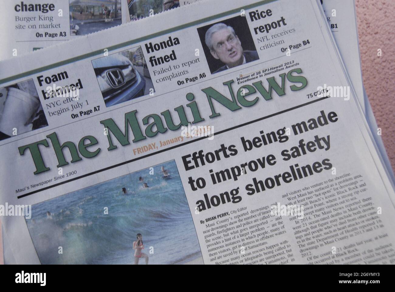 Maui .Hawaii islands ,USA The maui news daily news paper 11 January ...