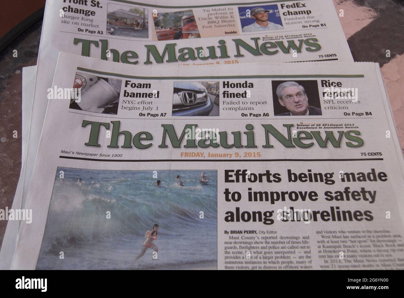 Maui .Hawaii islands ,USA The maui news daily news paper 11 January ...