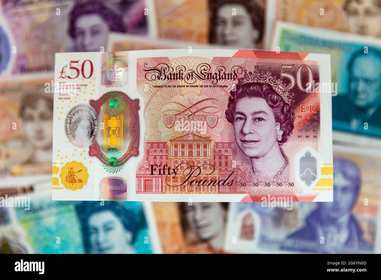 Bank of England new polymer £50 banknote featuring World War II ...