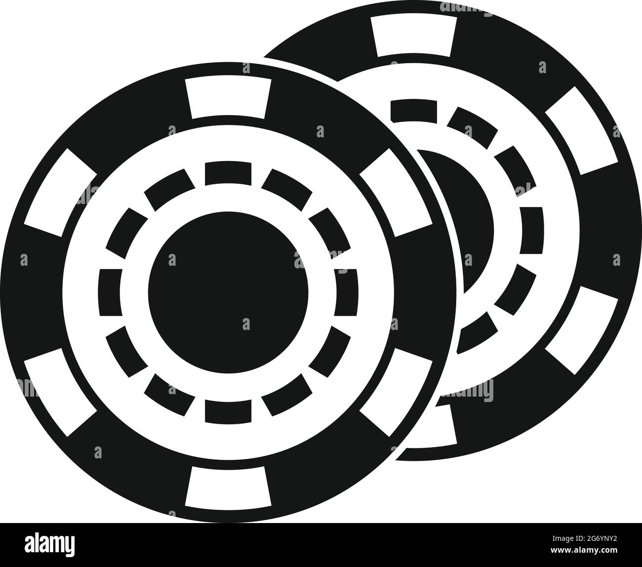 Casino chips icon simple vector. Poker game Stock Vector Image & Art ...