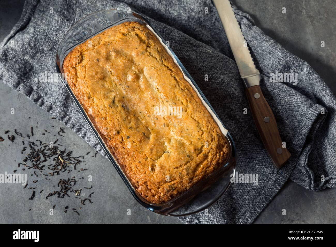Homemade Earl Grey Tea Bread Loaf Ready to Eat Stock Photo - Alamy
