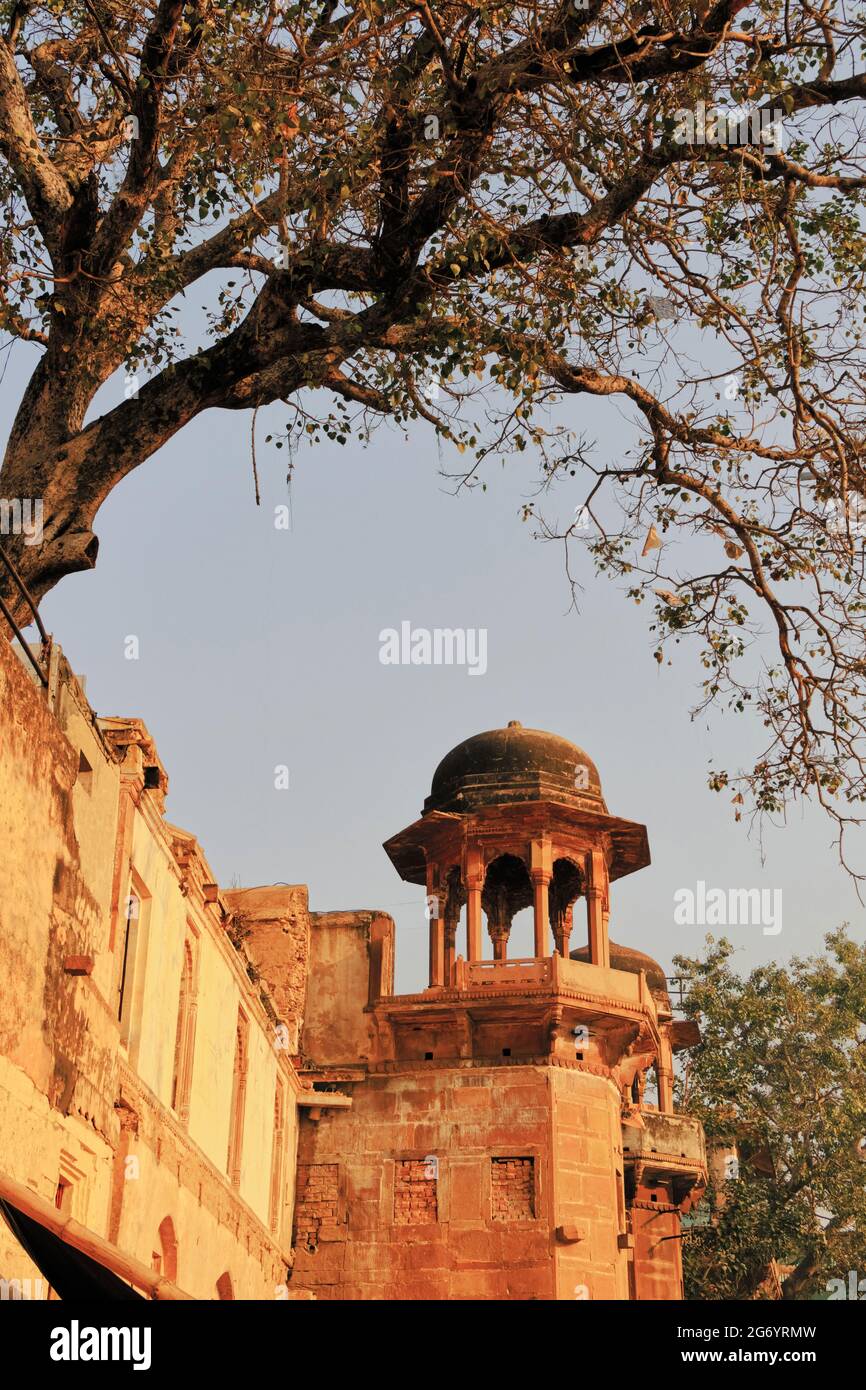 Feb 02, 2021, India, Varanasi Ganges river ghat with ancient city ...
