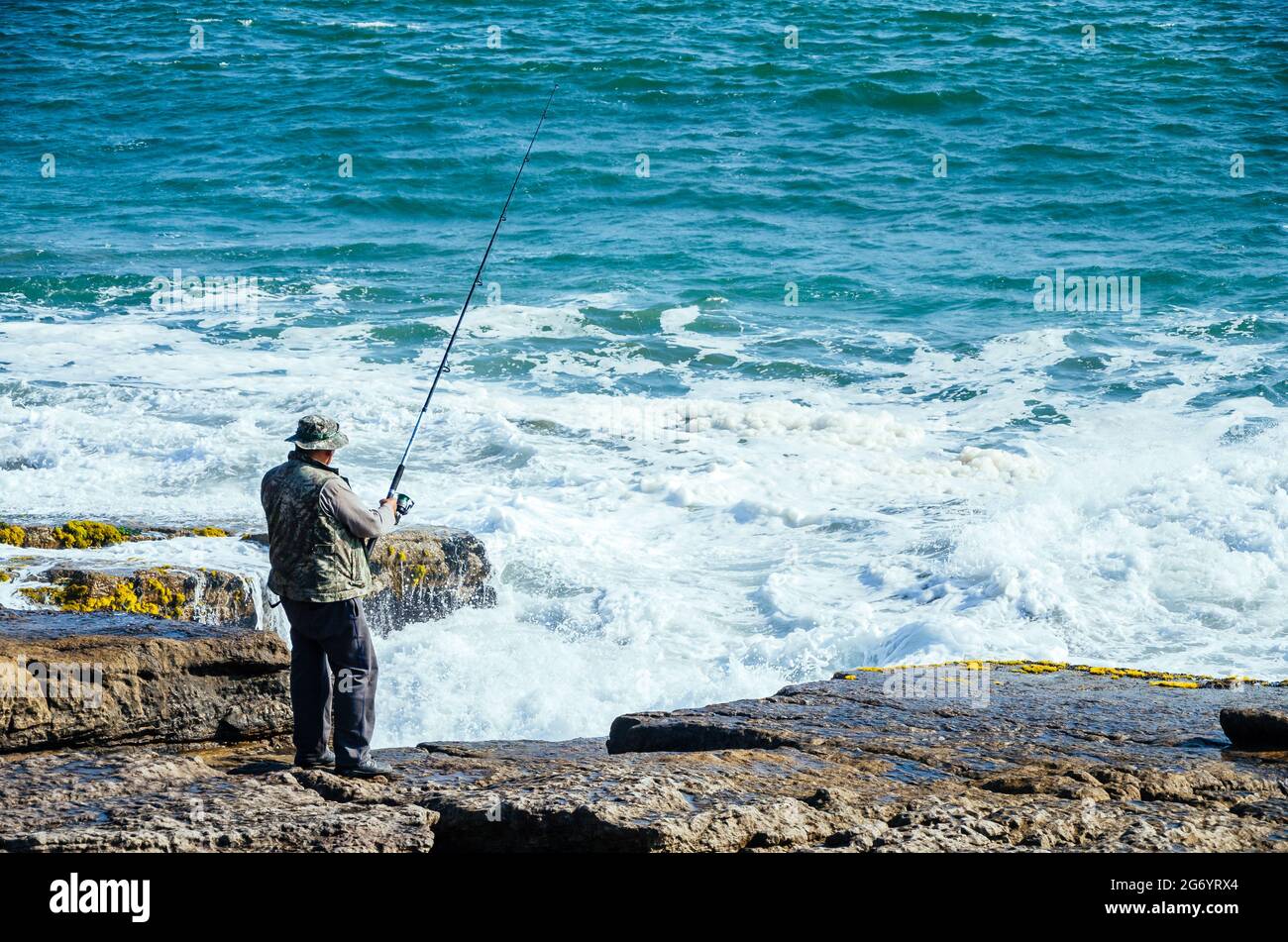 Rod fisherman hi-res stock photography and images - Alamy