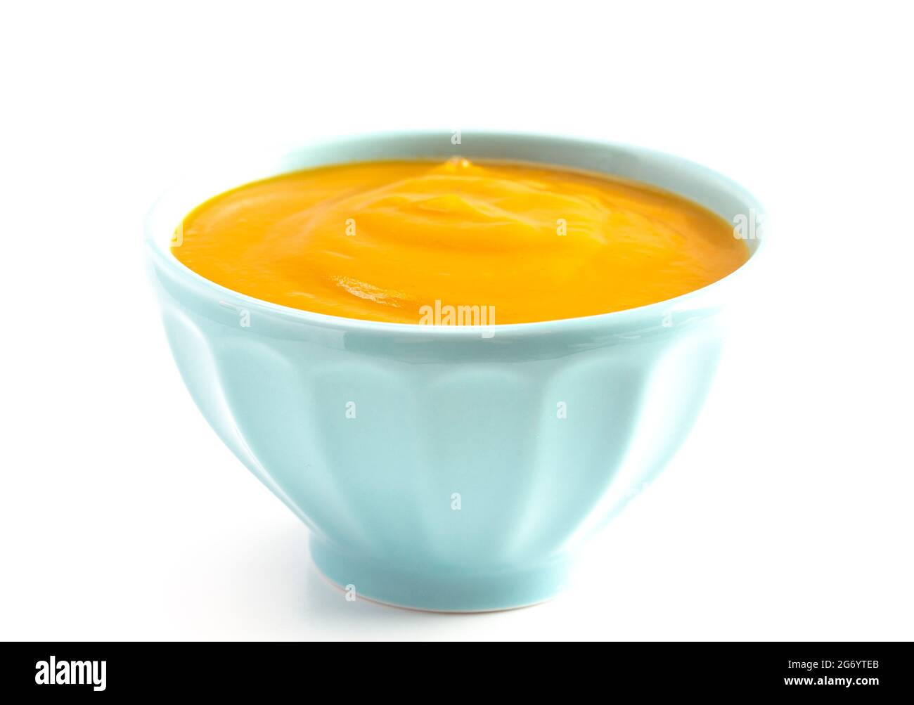 Healthy Sweet Potato and Sage Soup Isolated on a White Background Stock ...