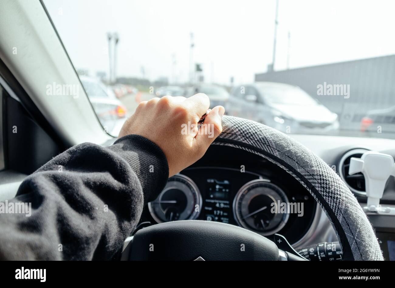 View steering wheel board hi-res stock photography and images - Alamy