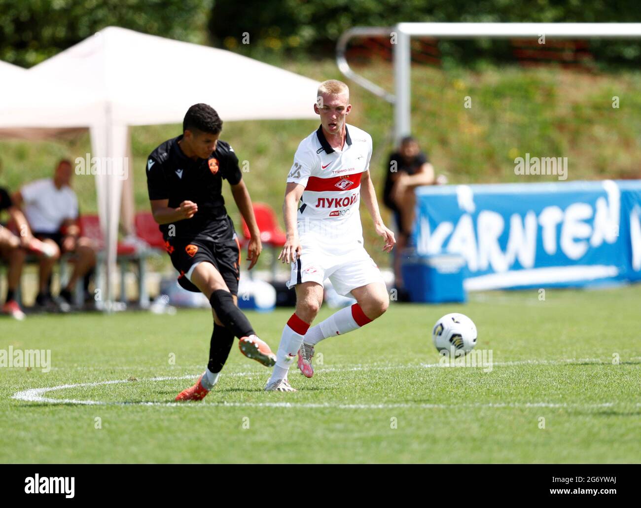 VILLACH, AUSTRIA, JULE 5, 2021. FC Spartak Training Camp in Austria ...